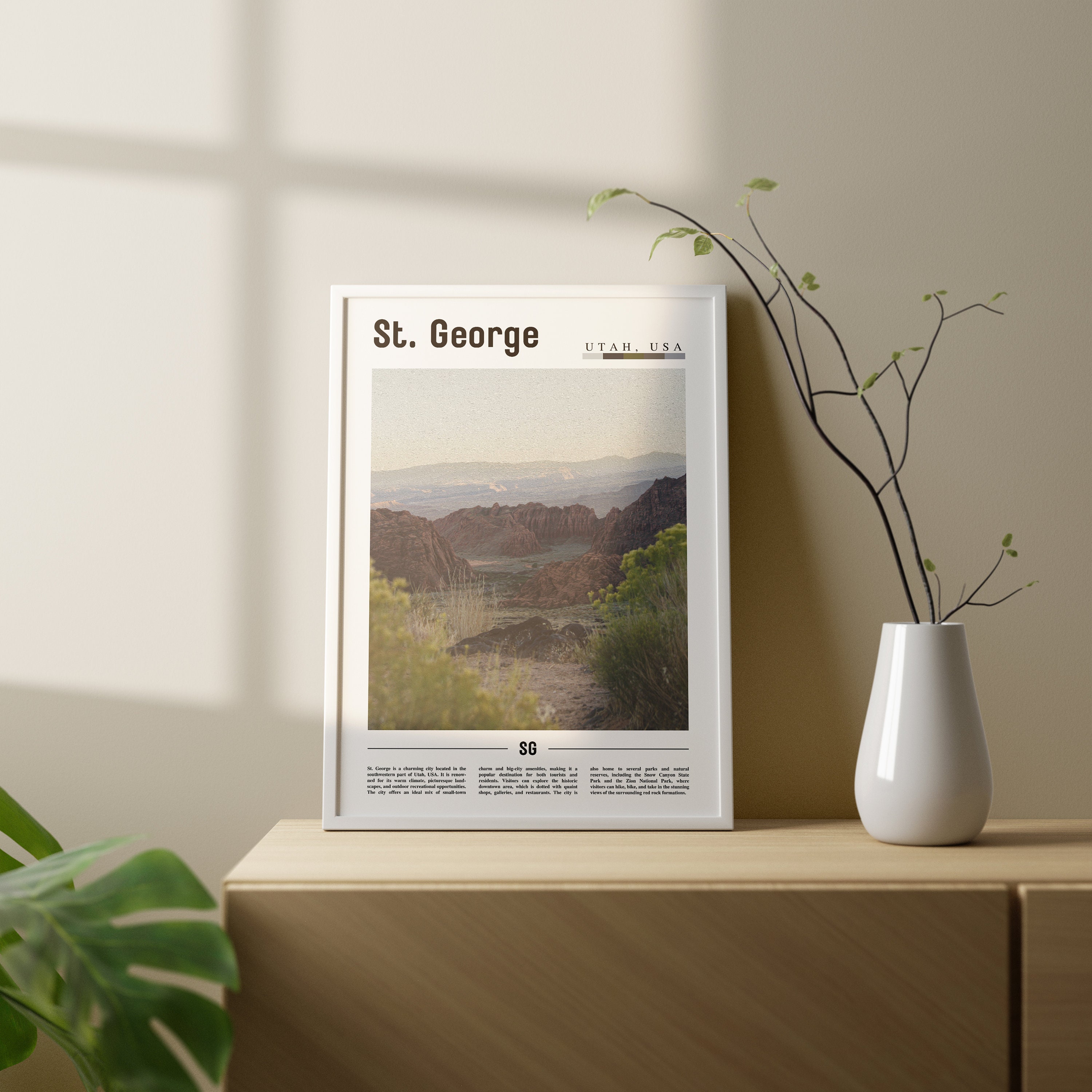 St. George Poster St. George Print St. George Wall Art - Etsy