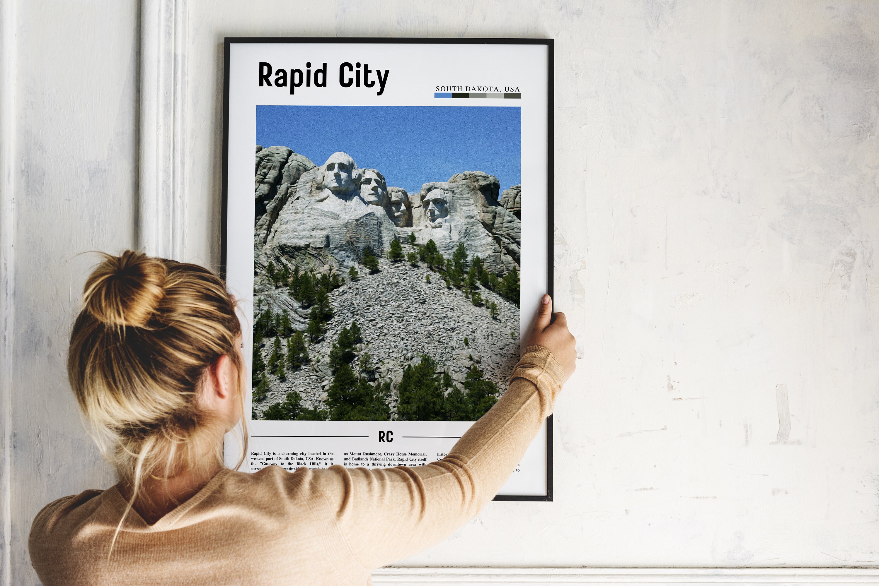 Rapid City Poster Rapid City Print Rapid City Wall Art - Etsy