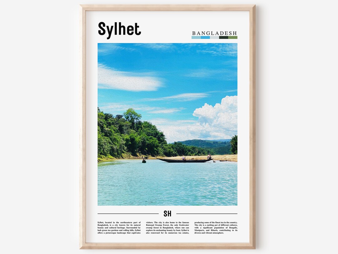 Sylhet Poster, Sylhet Print, Sylhet Wall Art, Asia Print, Asia Poster ...
