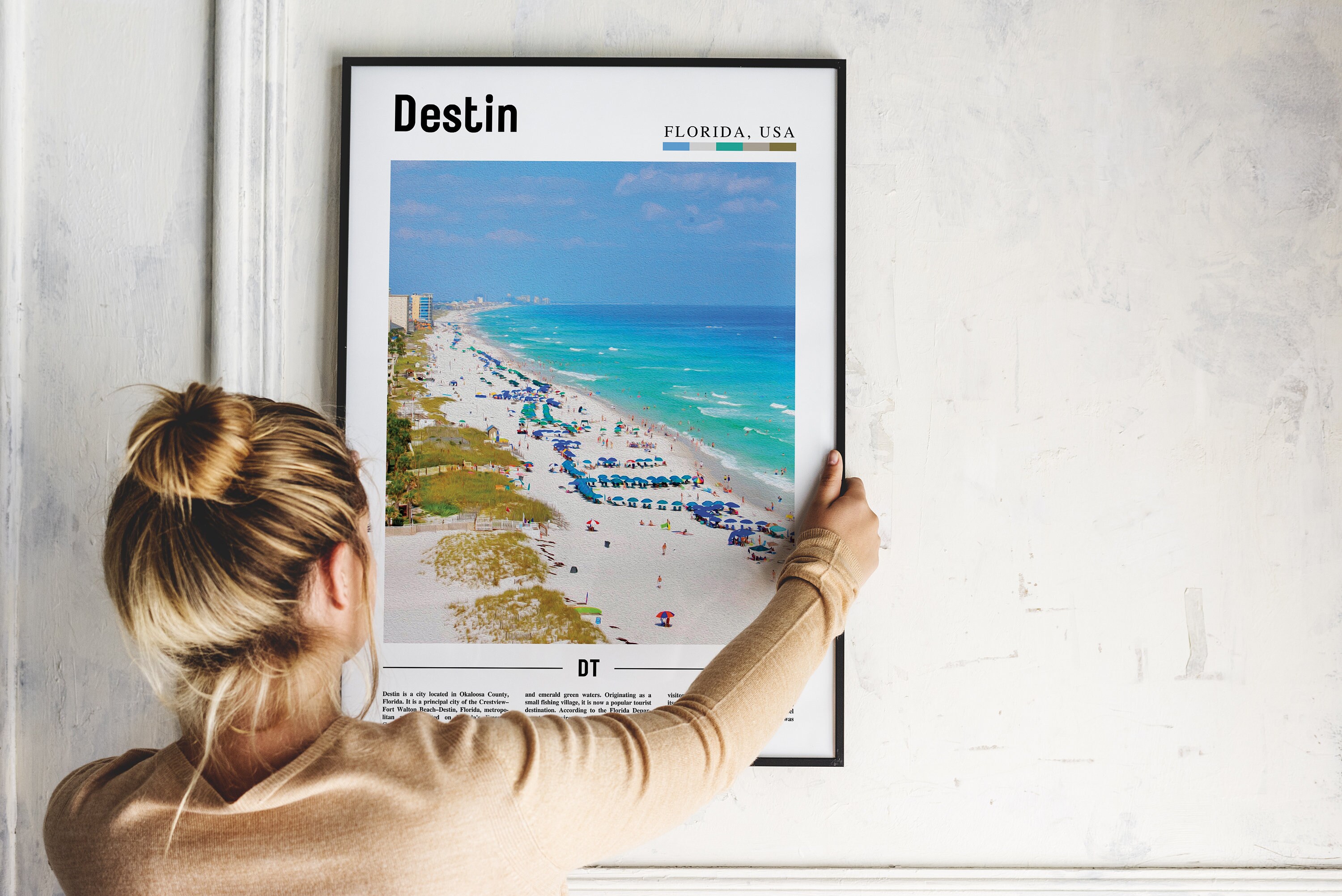 Destin Print, Destin Poster, Destin Wall Art, Oil Painting Poster ...