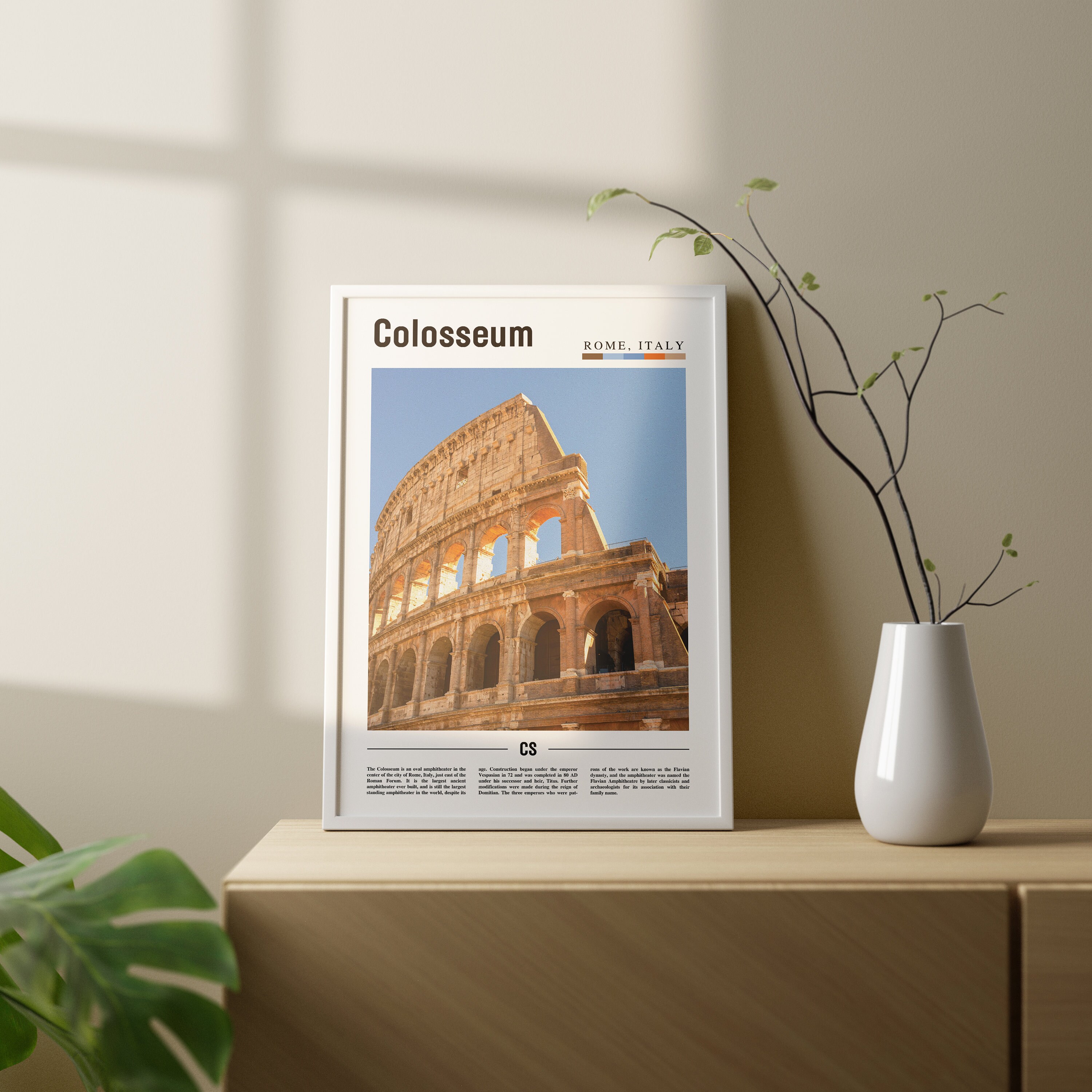 Colosseum Print, Colosseum Poster, Colosseum Wall Art, Oil Painting ...