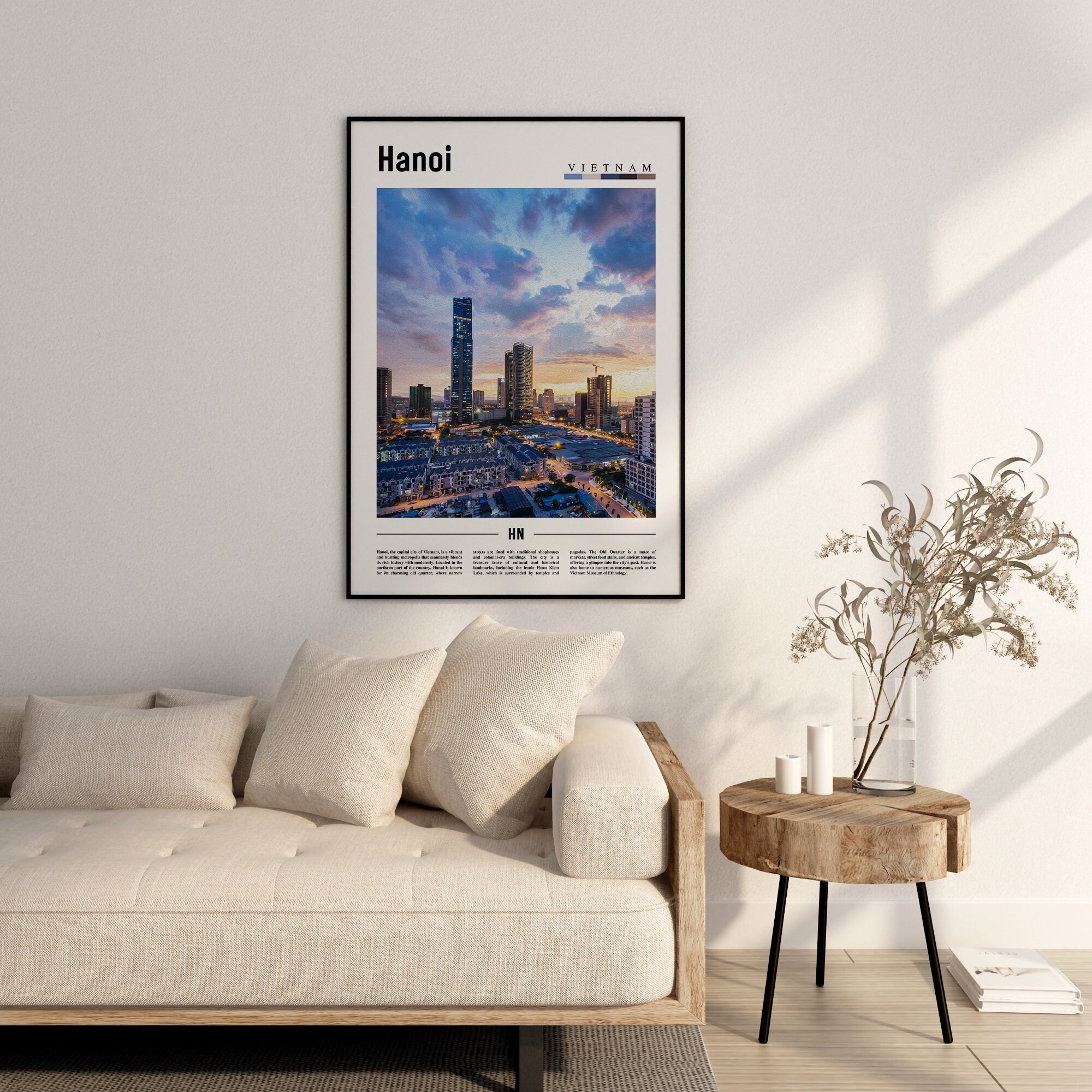 Hanoi Poster, Hanoi Print, Hanoi Wall Art, Asia Print, Asia Poster ...