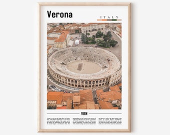 Verona Travel Poster, Italy Wall Art, Italy Print, Verona Poster, Italy ...