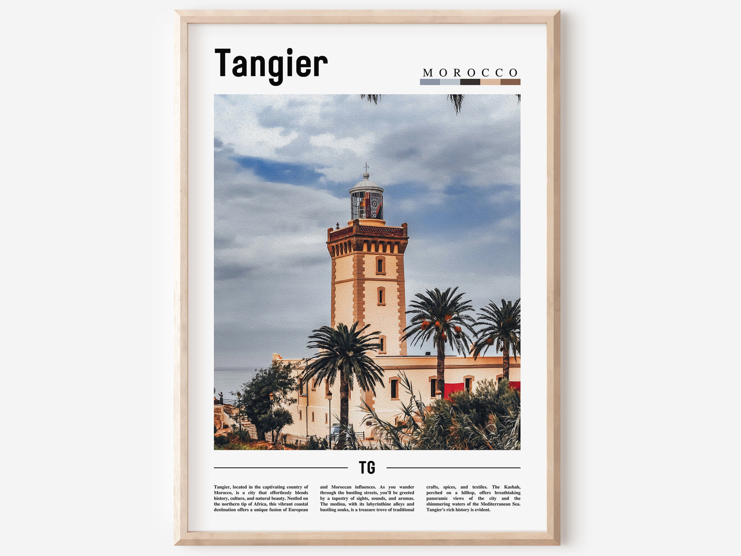 Tangier Poster, Tangier Print, Tangier Wall Art, Minimal Travel Print ...