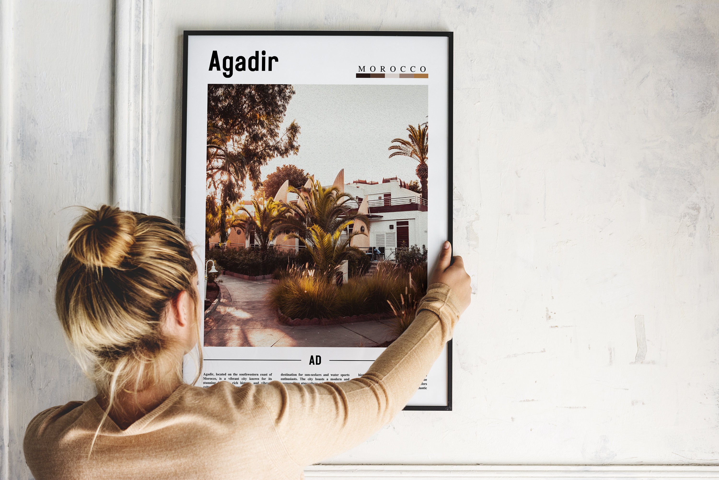 Agadir Poster Agadir Print Agadir Wall Art Minimal Travel - Etsy