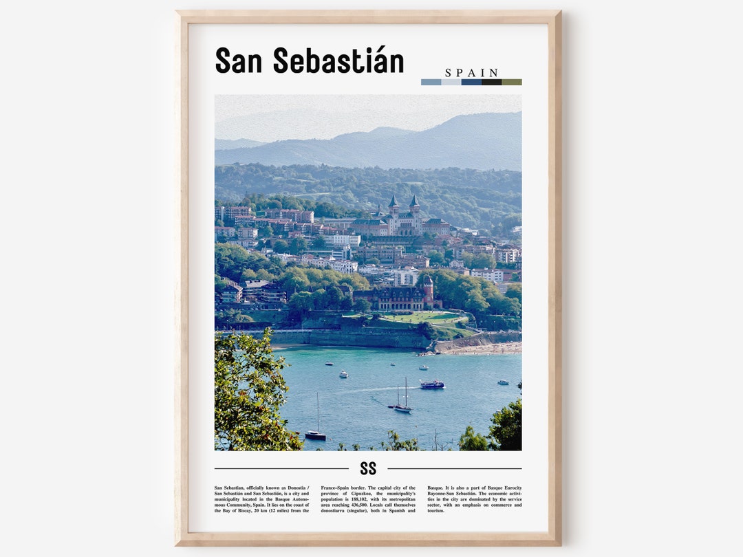 San Sebastián Poster, San Sebastián Print, San Sebastián Wall Art ...