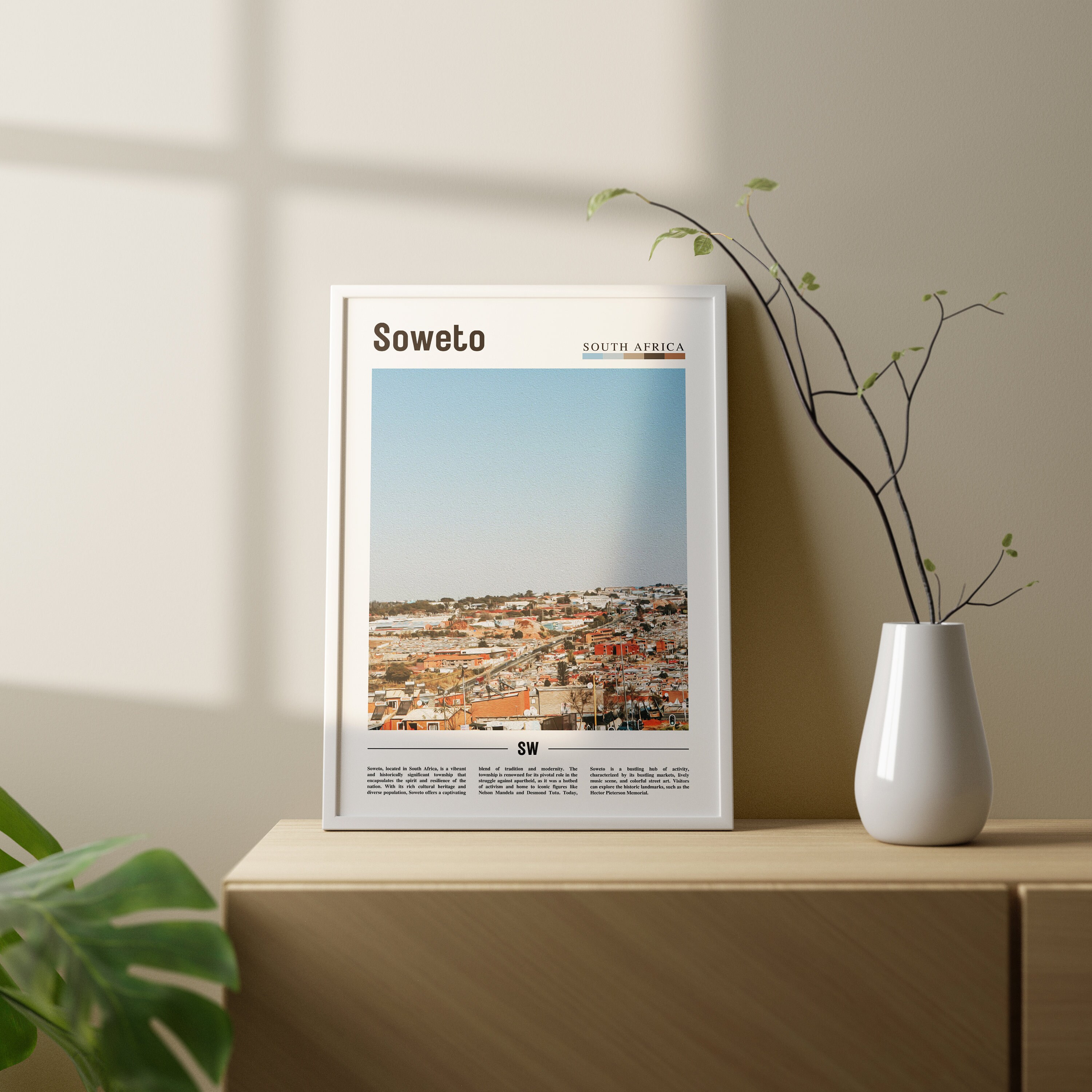 Soweto Poster Soweto Print Soweto Wall Art Minimal Travel - Etsy