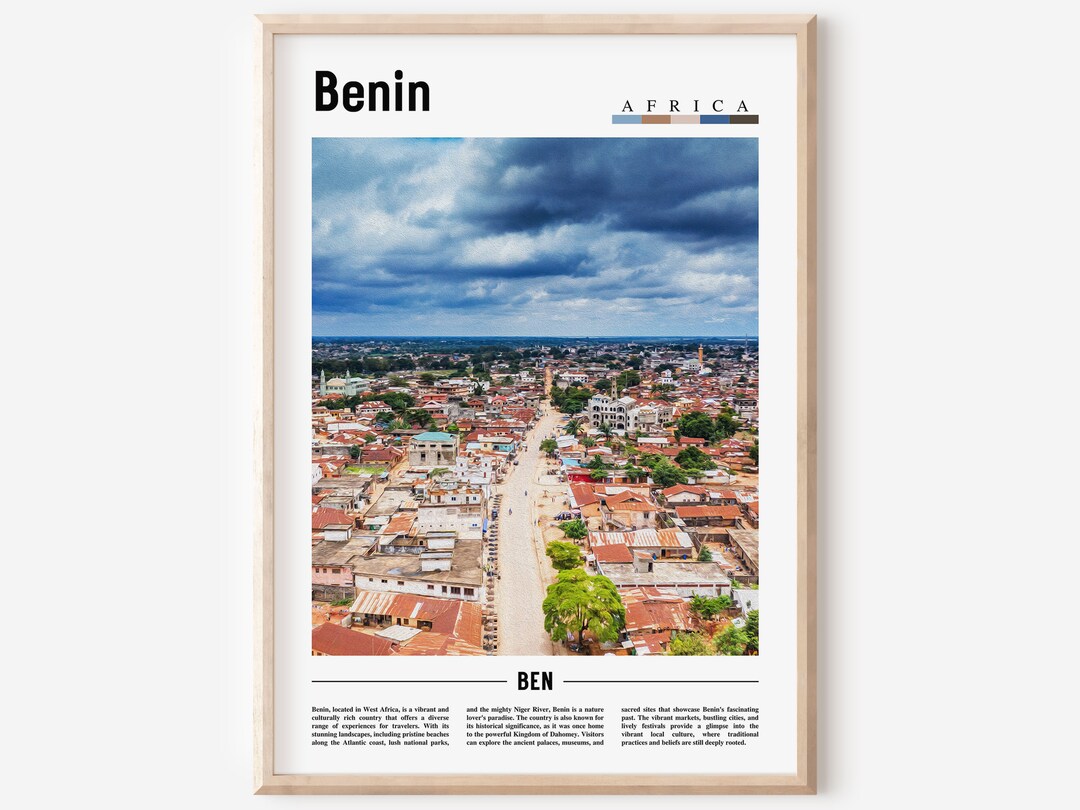 Benin Poster, Benin Print, Benin Wall Art, Minimal Travel Print, Travel ...