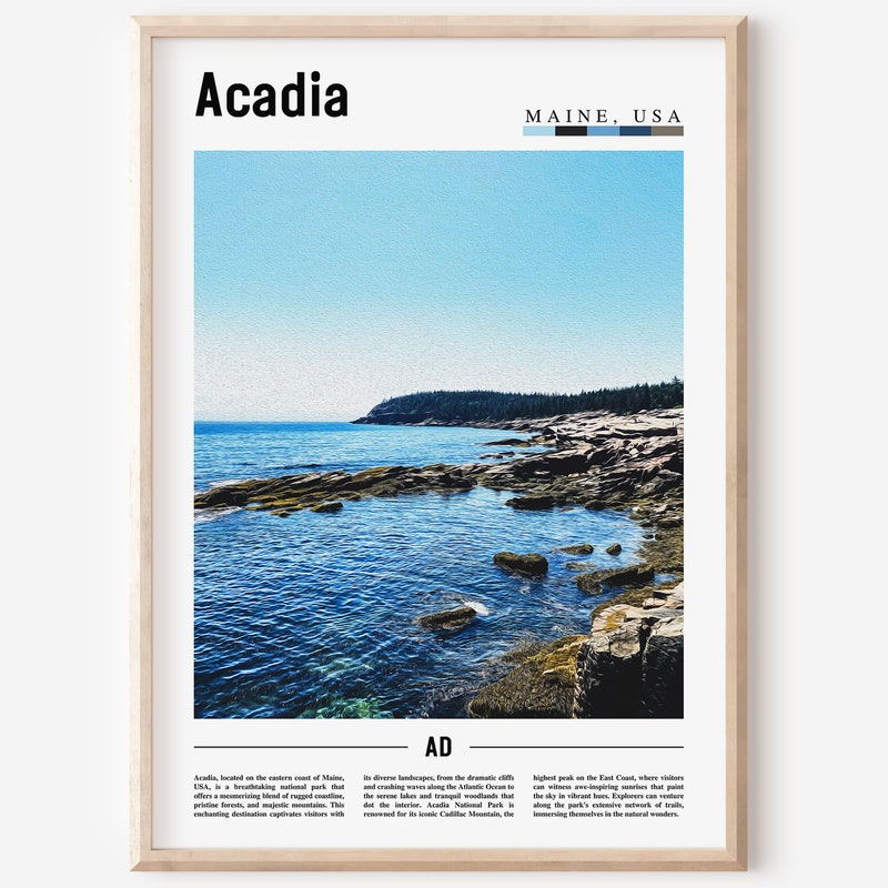 Acadia Print - Etsy