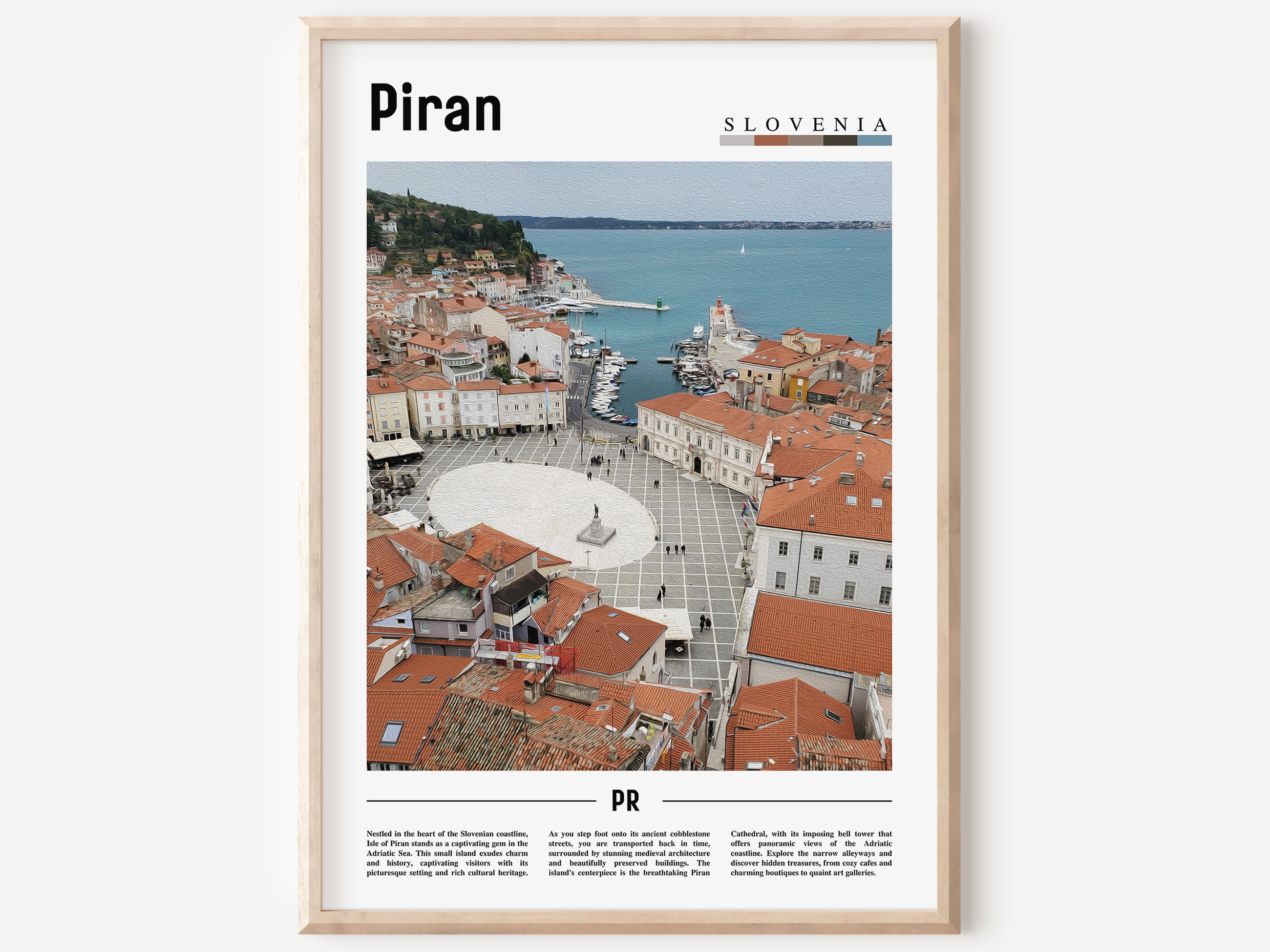 Piran Poster, Piran Print, Piran Wall Art, Europe Photo, Europe Poster ...