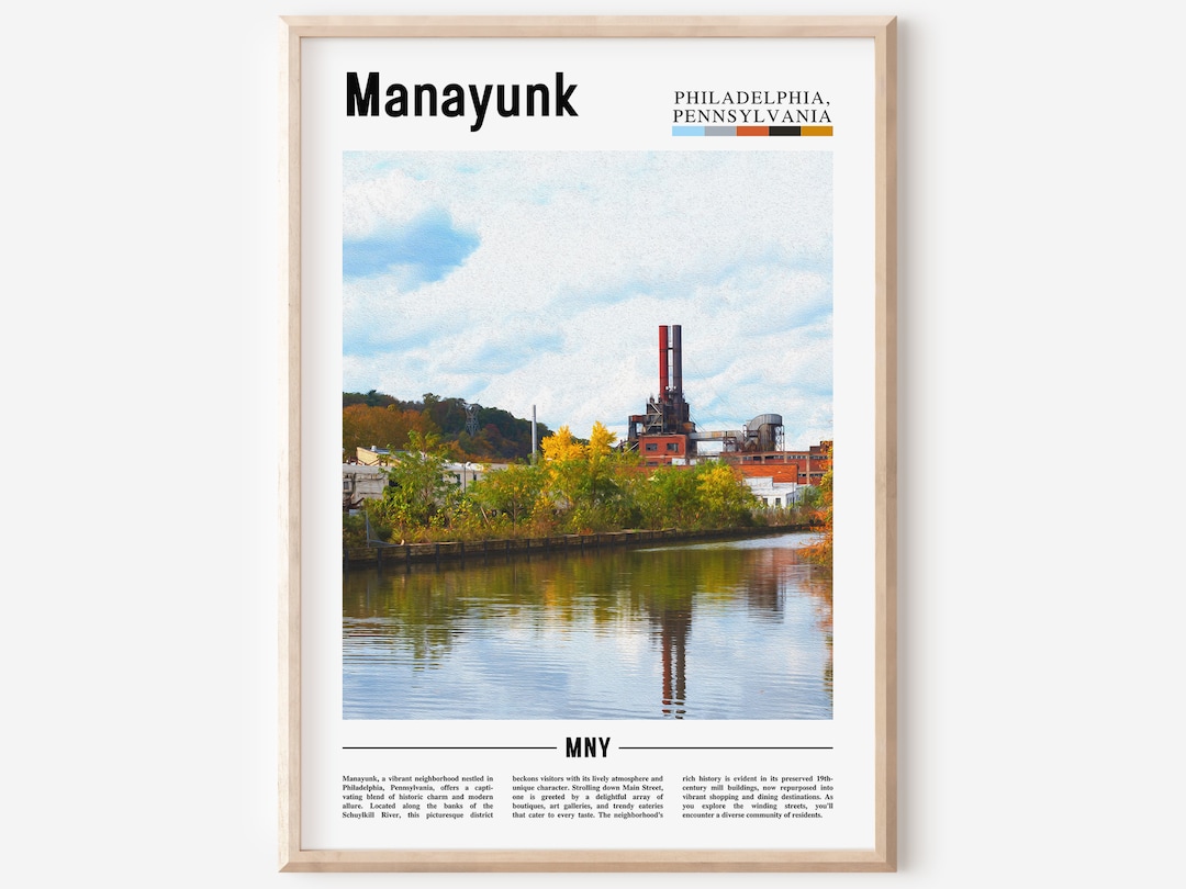 Manayunk Poster, Manayunk Print, Manayunk Wall Art, United States Photo ...