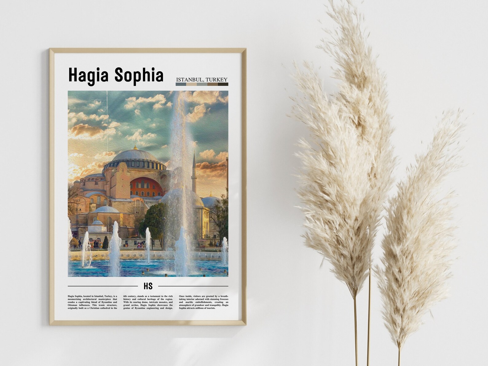 Hagia Sophia Poster, Hagia Sophia Print, Hagia Sophia Wall Art, Europe ...