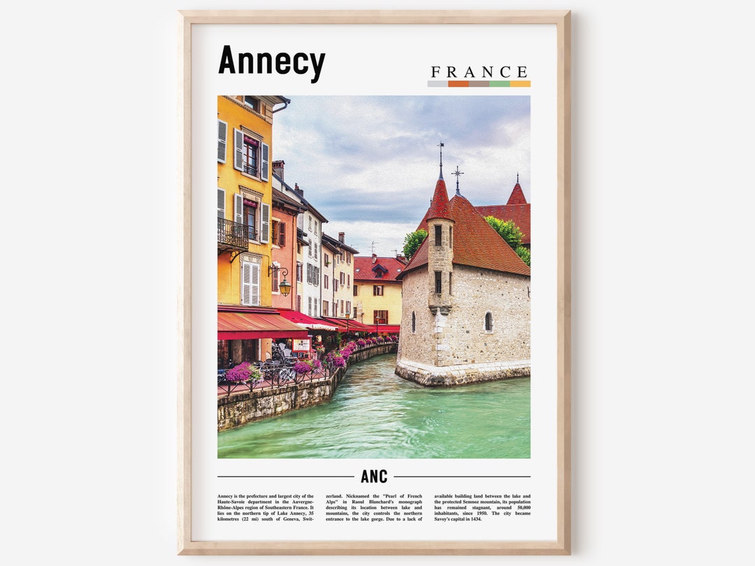 Annecy Print, Annecy Poster, Annecy Wall Art, France Photo, France ...