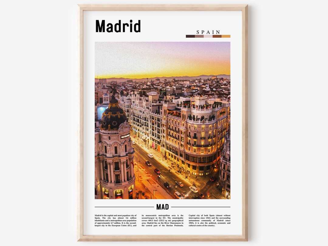 Madrid Poster, Madrid Print, Madrid Wall Art, Spain Photo, Spain Poster ...