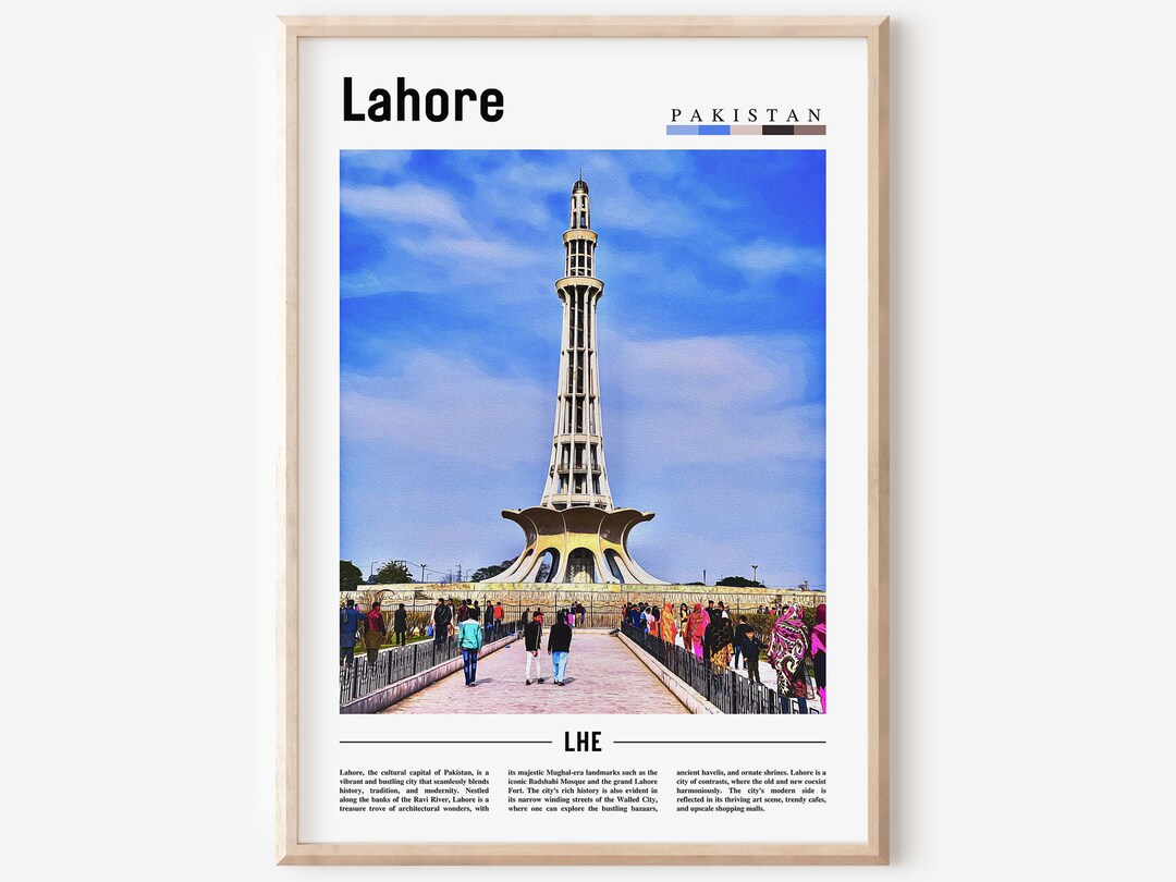 Lahore Poster, Lahore Print, Lahore Wall Art, Asia Print, Asia Poster ...