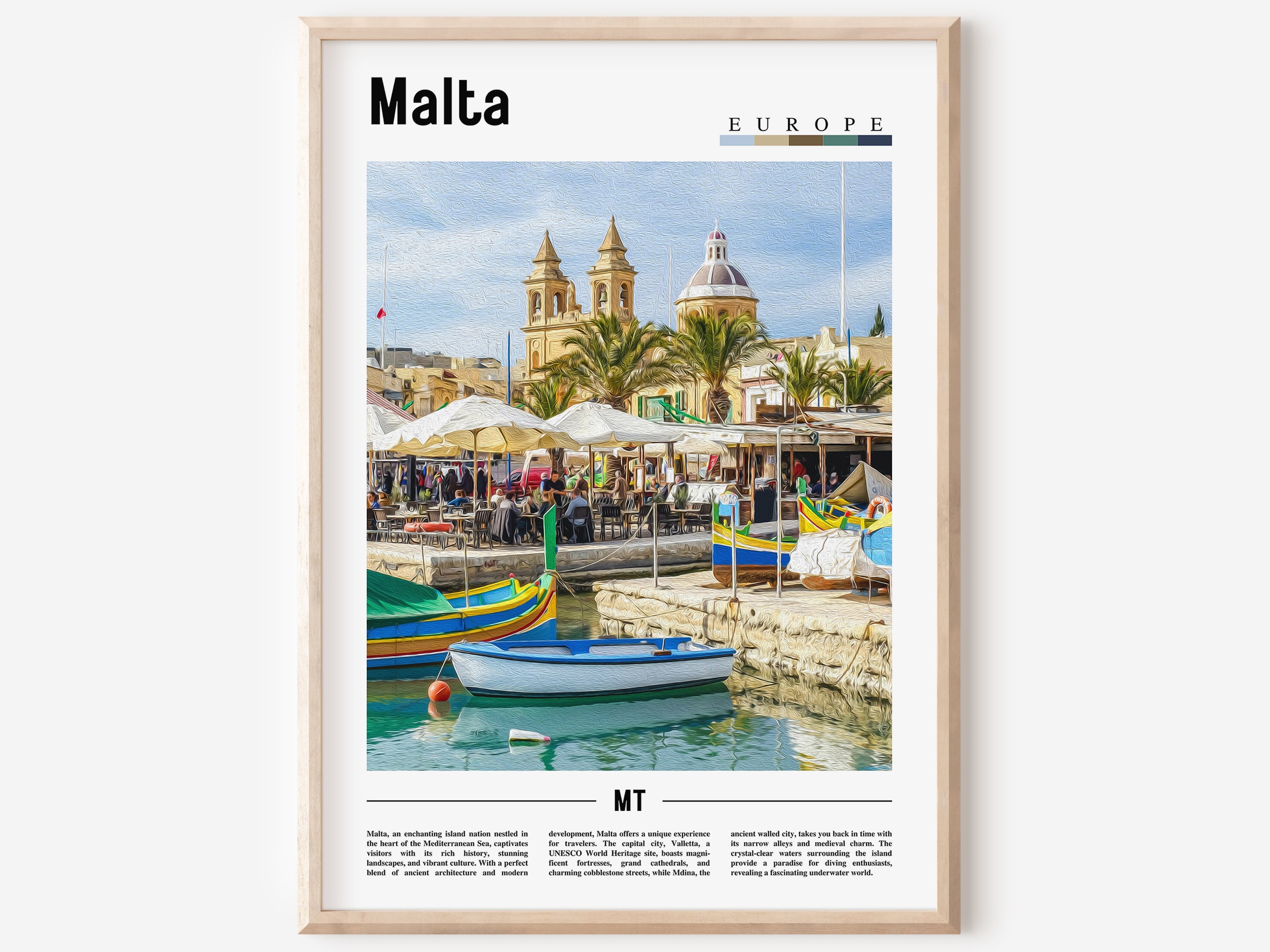 Malta Poster Malta Print Malta Wall Art Europe Photo - Etsy