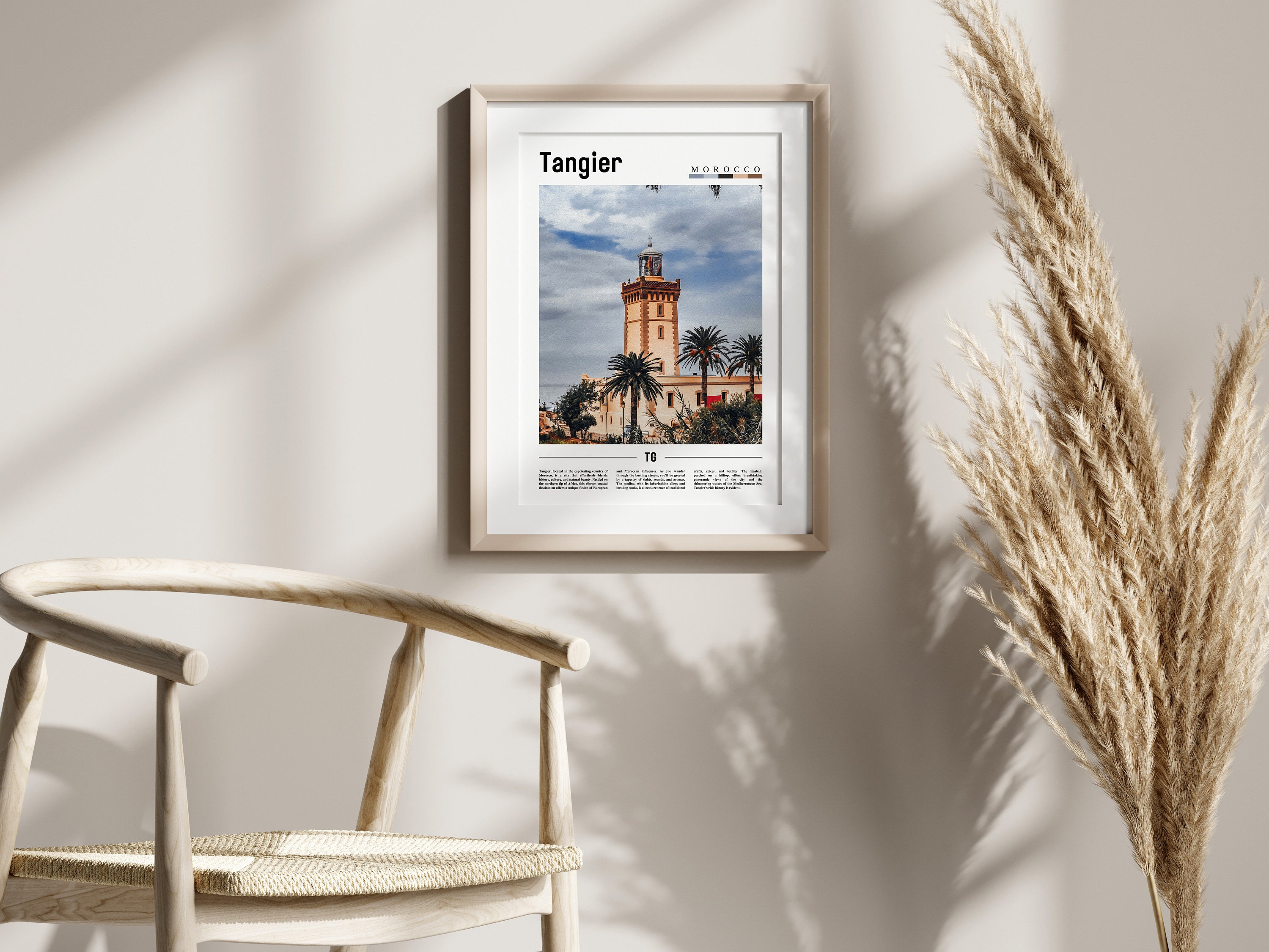 Tangier Poster, Tangier Print, Tangier Wall Art, Minimal Travel Print ...