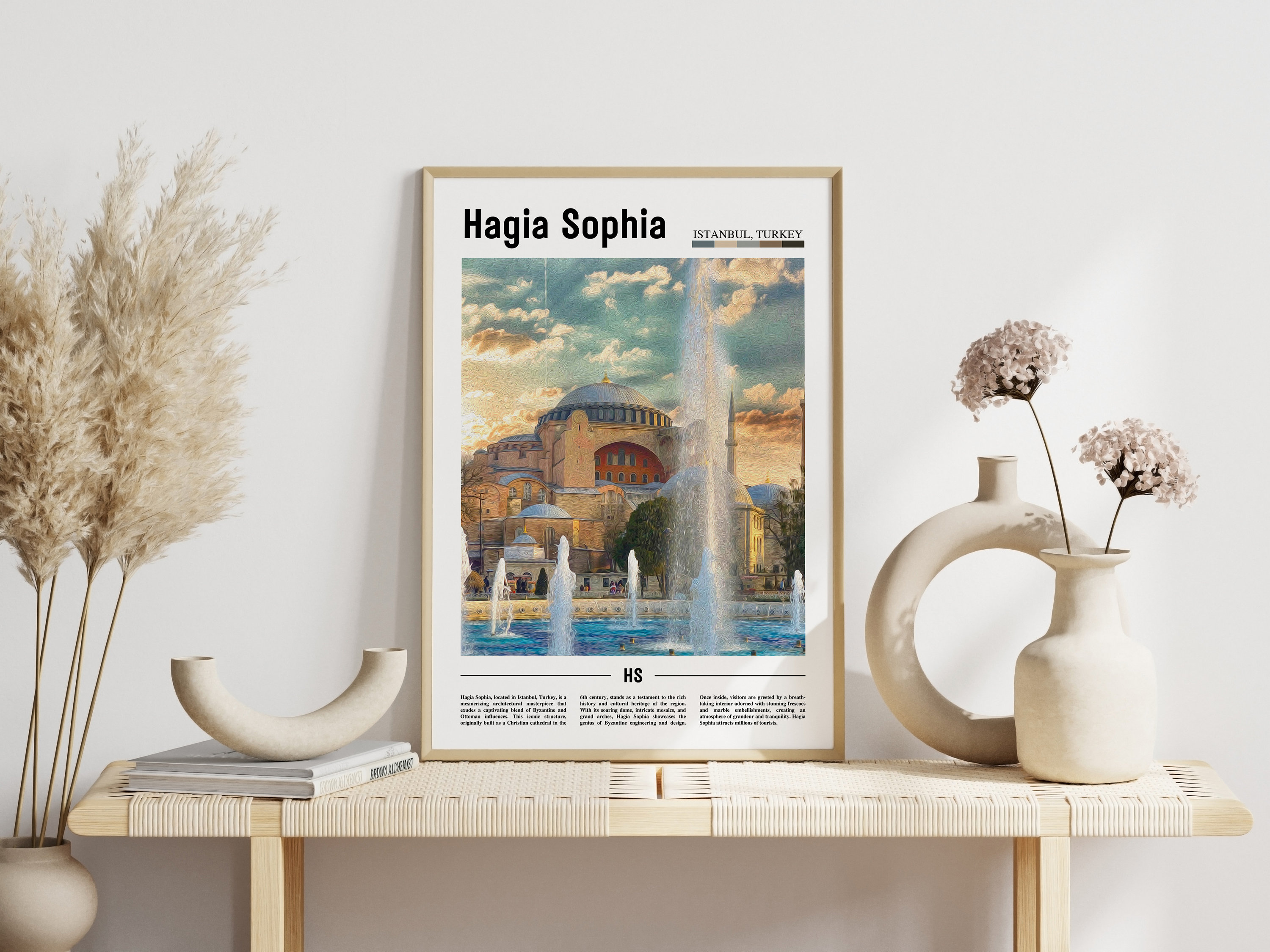 Hagia Sophia Poster, Hagia Sophia Print, Hagia Sophia Wall Art, Europe ...