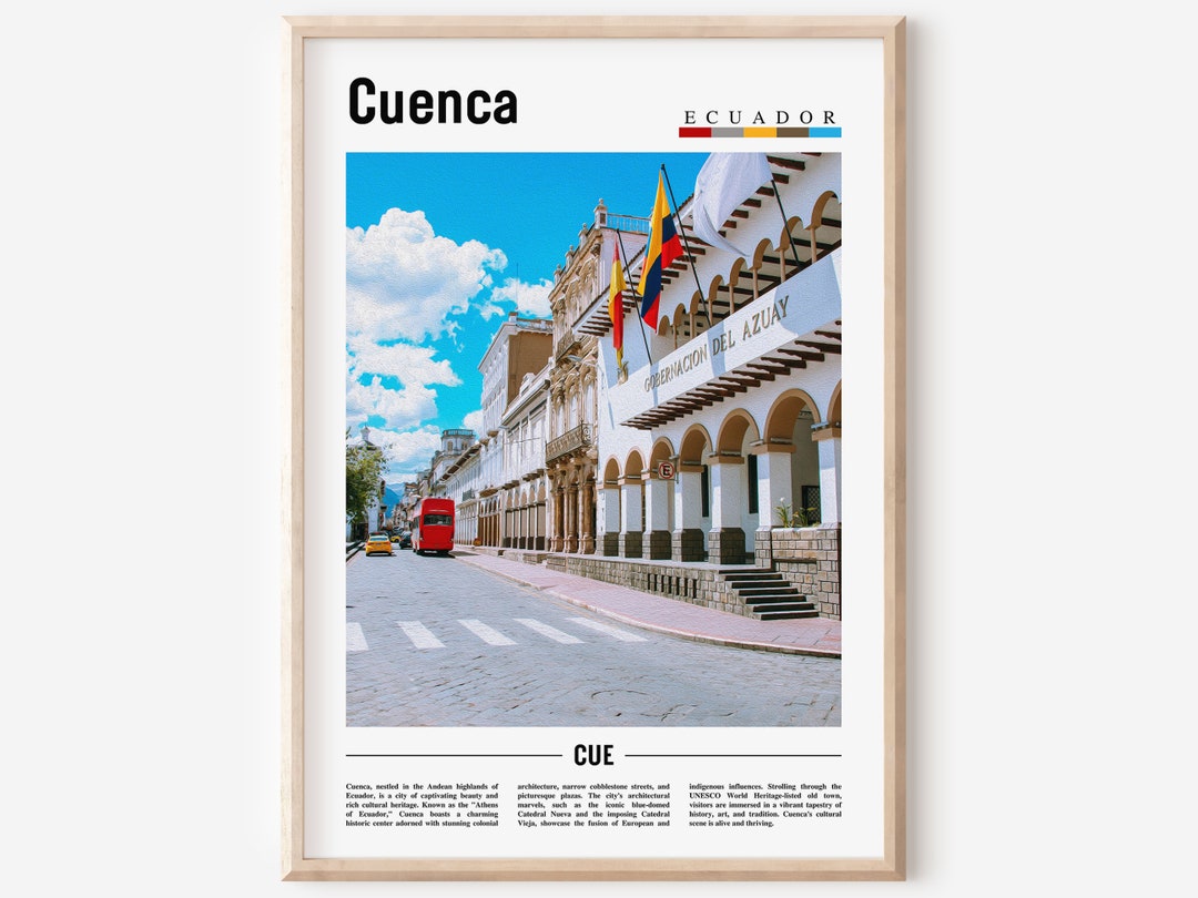 Cuenca Poster, Cuenca Print, Cuenca Wall Art, South America Poster, South America Print, Travel ...