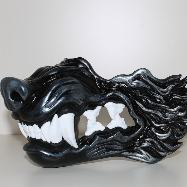 Samurai Wolf Mask - Etsy
