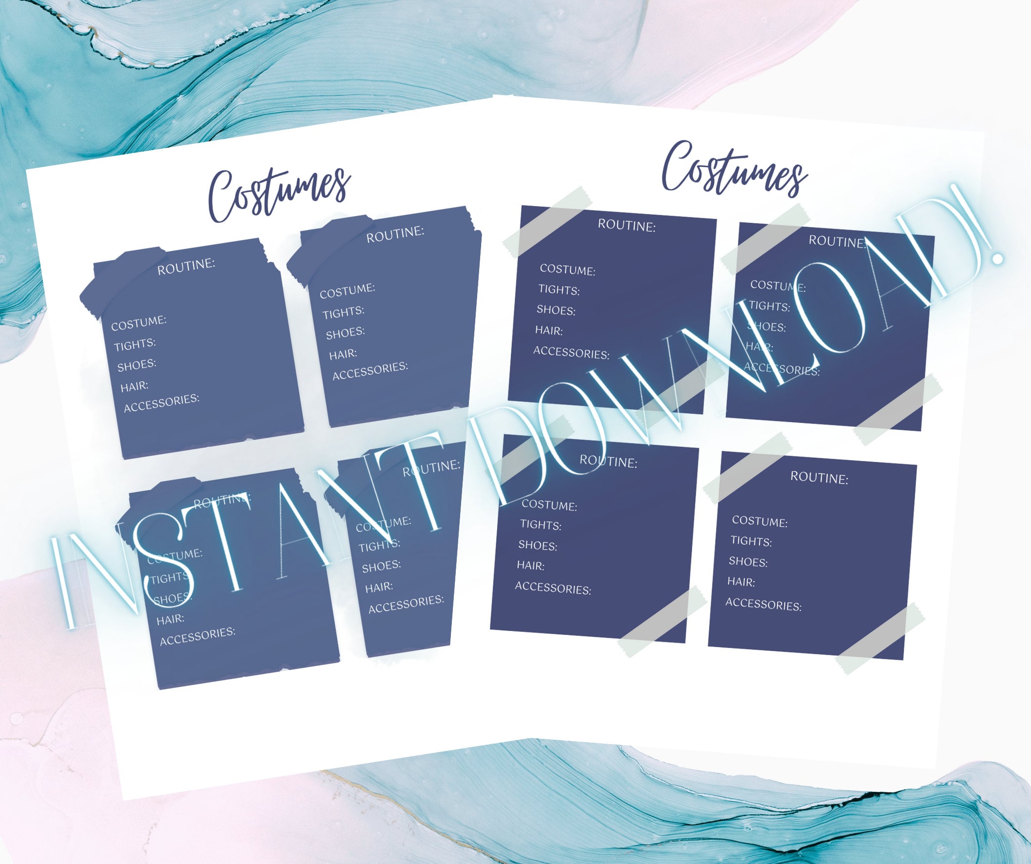 Dance Costume Checklist - Digital Download - Printable - Etsy