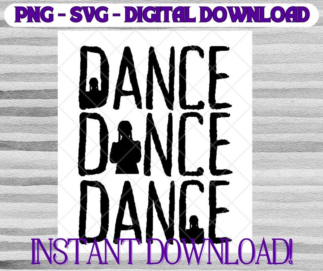 Dance Dance Dance Wednesday Addams Inspired PNG & SVG Digital Download ...
