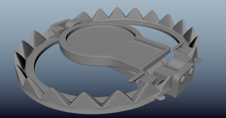 Beartrap Digital File OBJ - Etsy