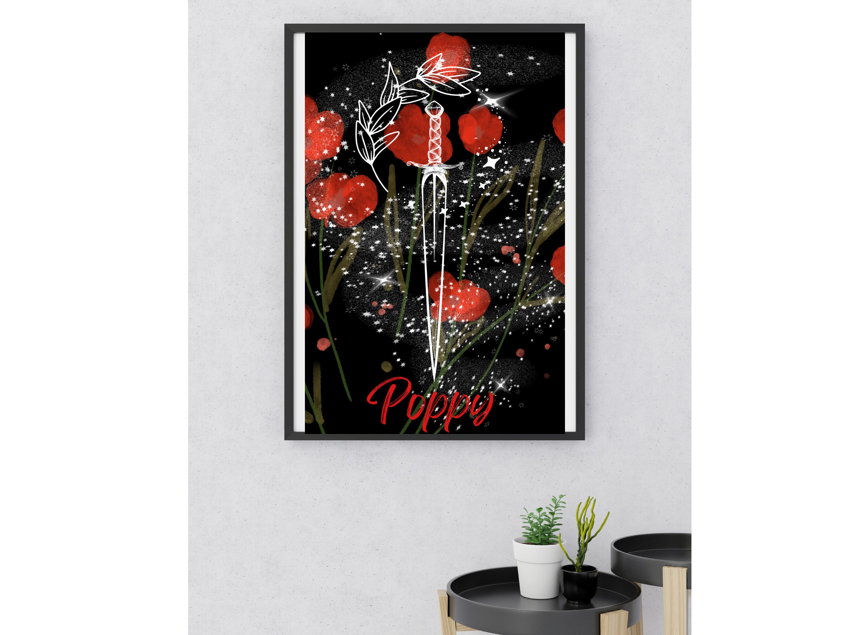 From Blood and Ash Wall Art Collection, Poppy, FBAA Book Wall Art, Book ...