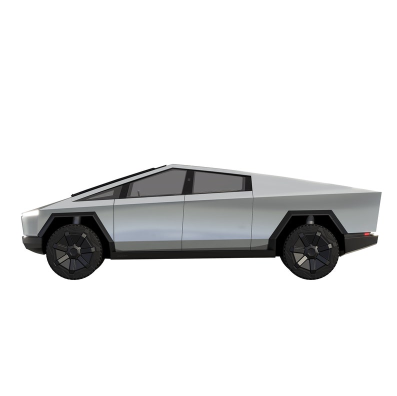 Tesla Cybertruck Wall Graphic (life Size 193" X 63") - Etsy
