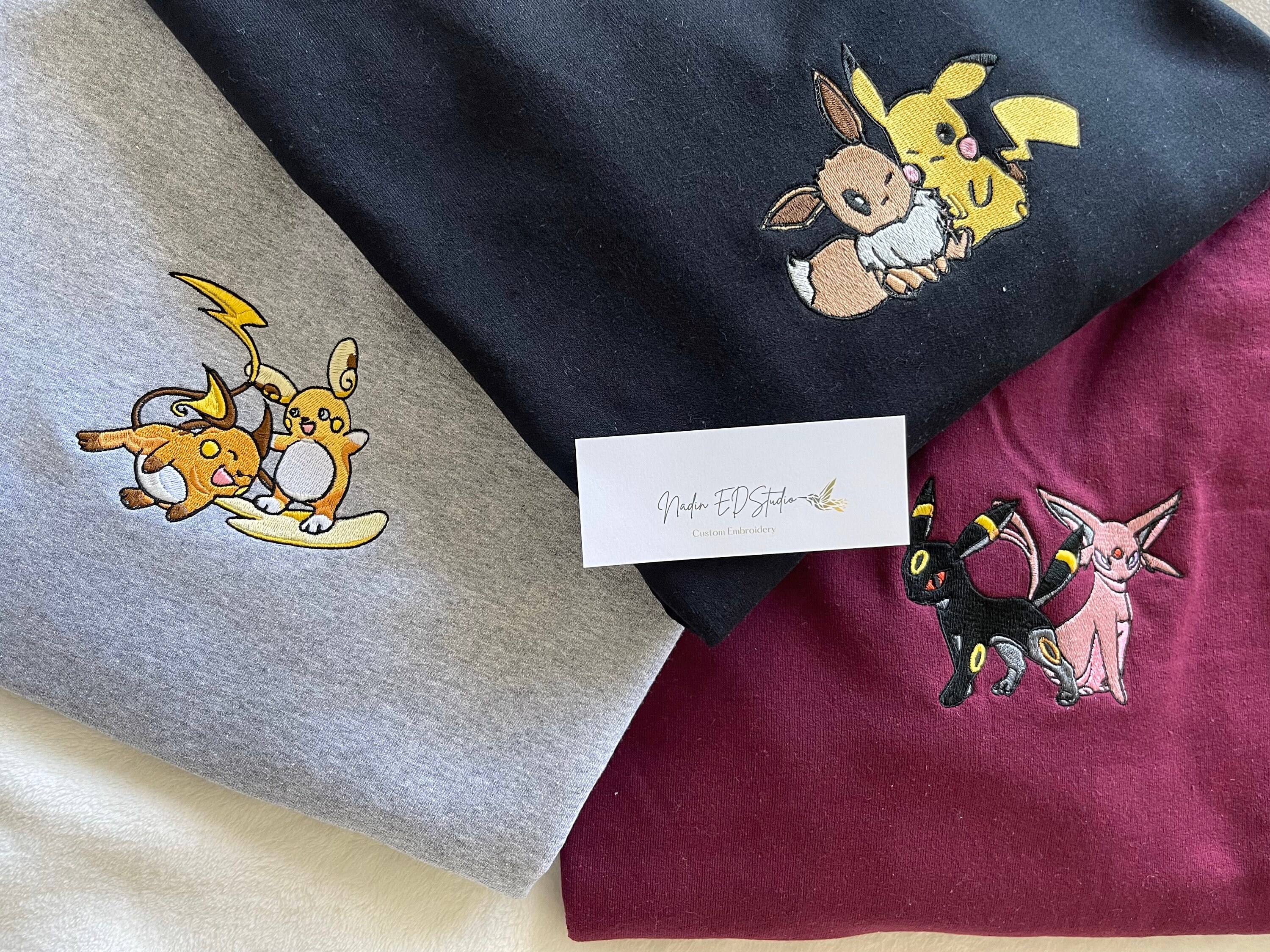 Gengar Pokemon Embroidered Sweatshirt Embroidered Hoodie - Etsy UK