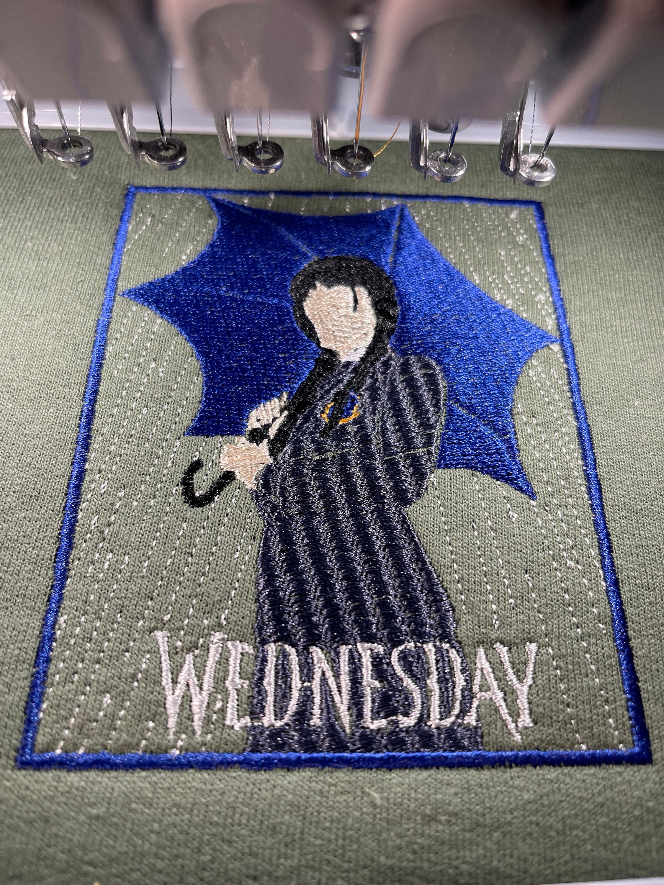 Embroidered Wednesday Addams Sweatshirt, Wednesday Unisex Crewneck ...