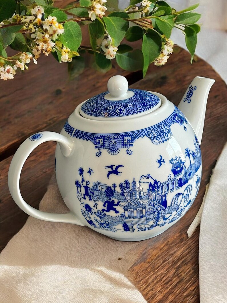 Calamityware Things Could Be Worse Teapot, Don Moyer Calamity Ware Blue ...