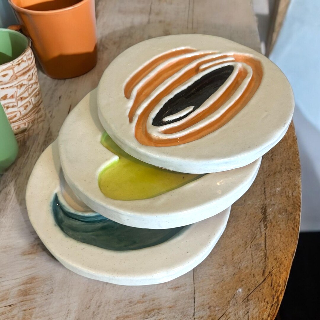 Cuenca Ecuador Quipus Terracotta Tiny Wall Art Tile, Terracotta Pottery ...