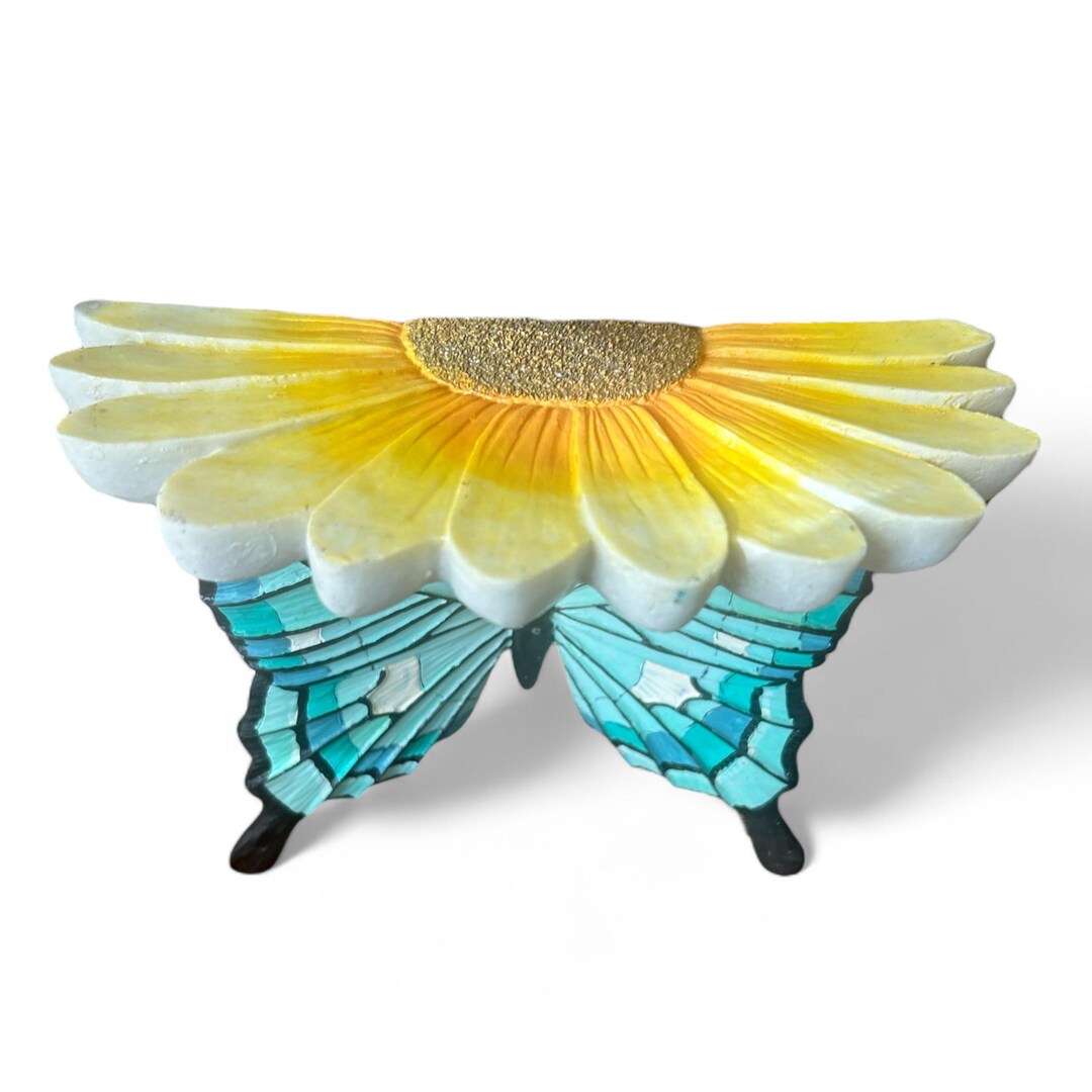 Vintage Resin Butterfly Sunflower Shelf, Small Butterfly Shelf, Girl ...