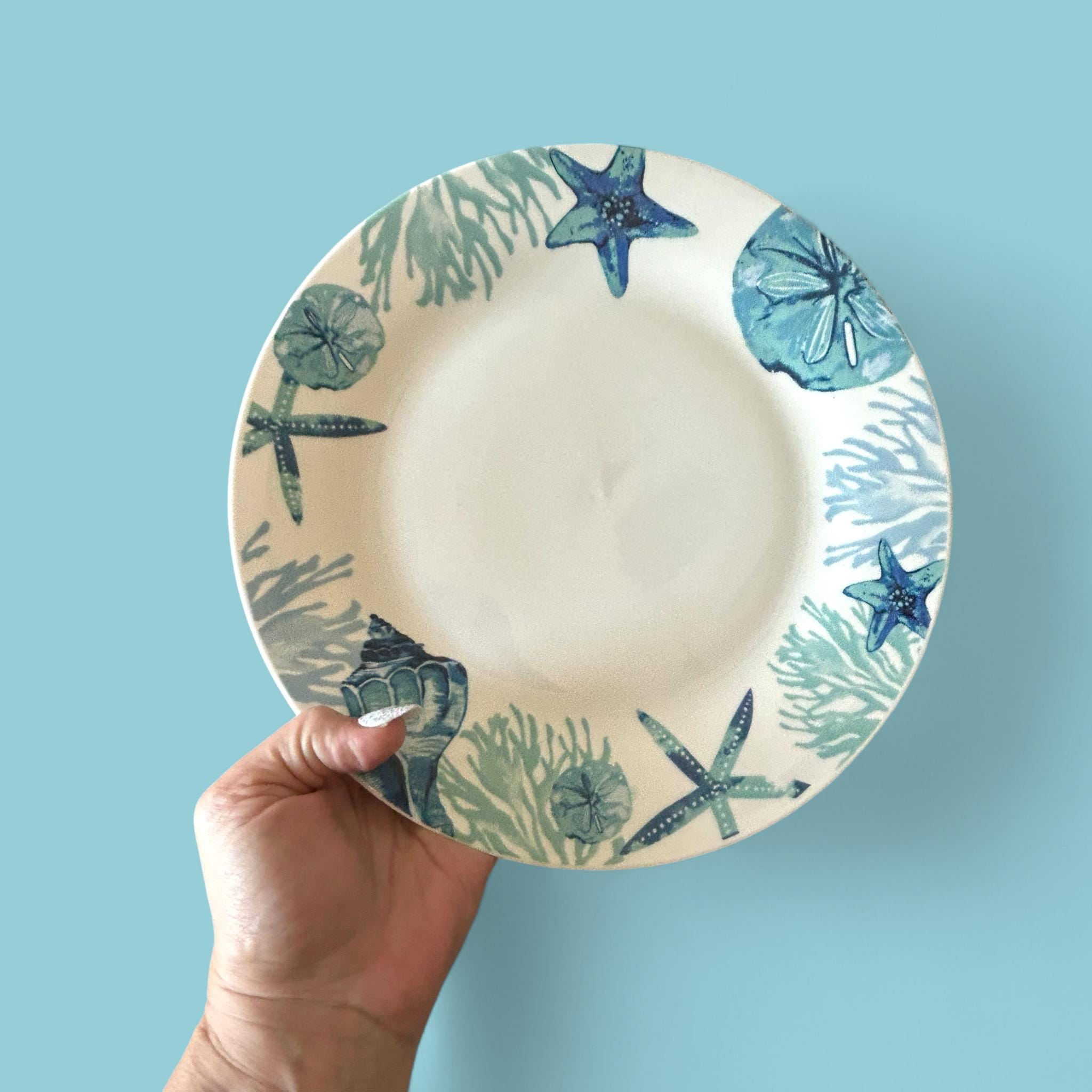 Never Used Vintage Royal Norfolk Shore Living Dinnerware Dinner Plates ...