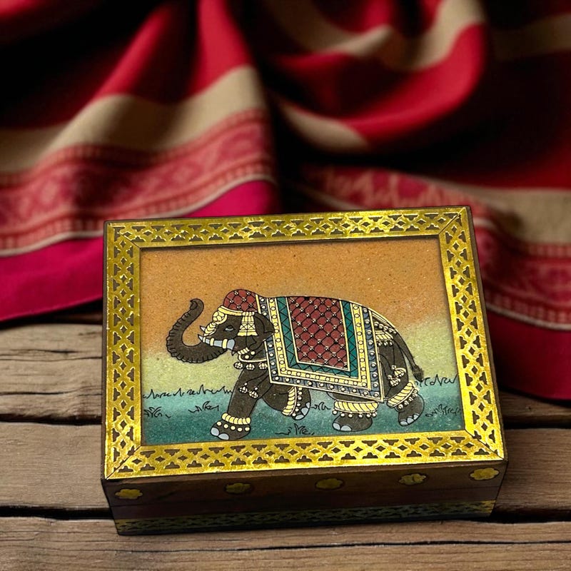 Brass Trinket Box From India - Etsy