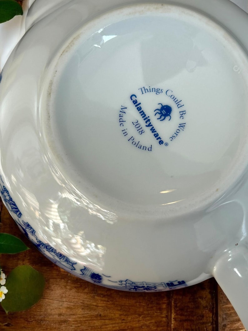 Calamityware Things Could Be Worse Teapot, Don Moyer Calamity Ware Blue ...