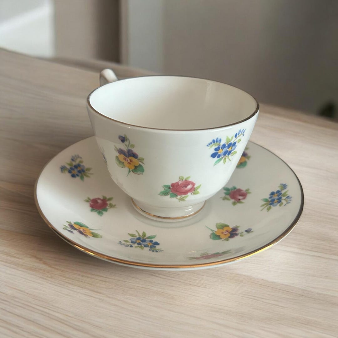 Hudson Middleton Fine Bone China Tea Cup/coffee Cup Spring Rose Floral ...