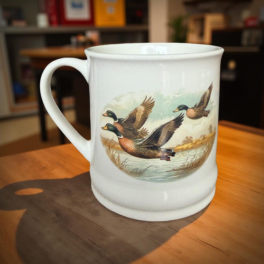 Vintage Duck Hunting Ceramic Coffee Mug Aim High Farmhouse Style ...
