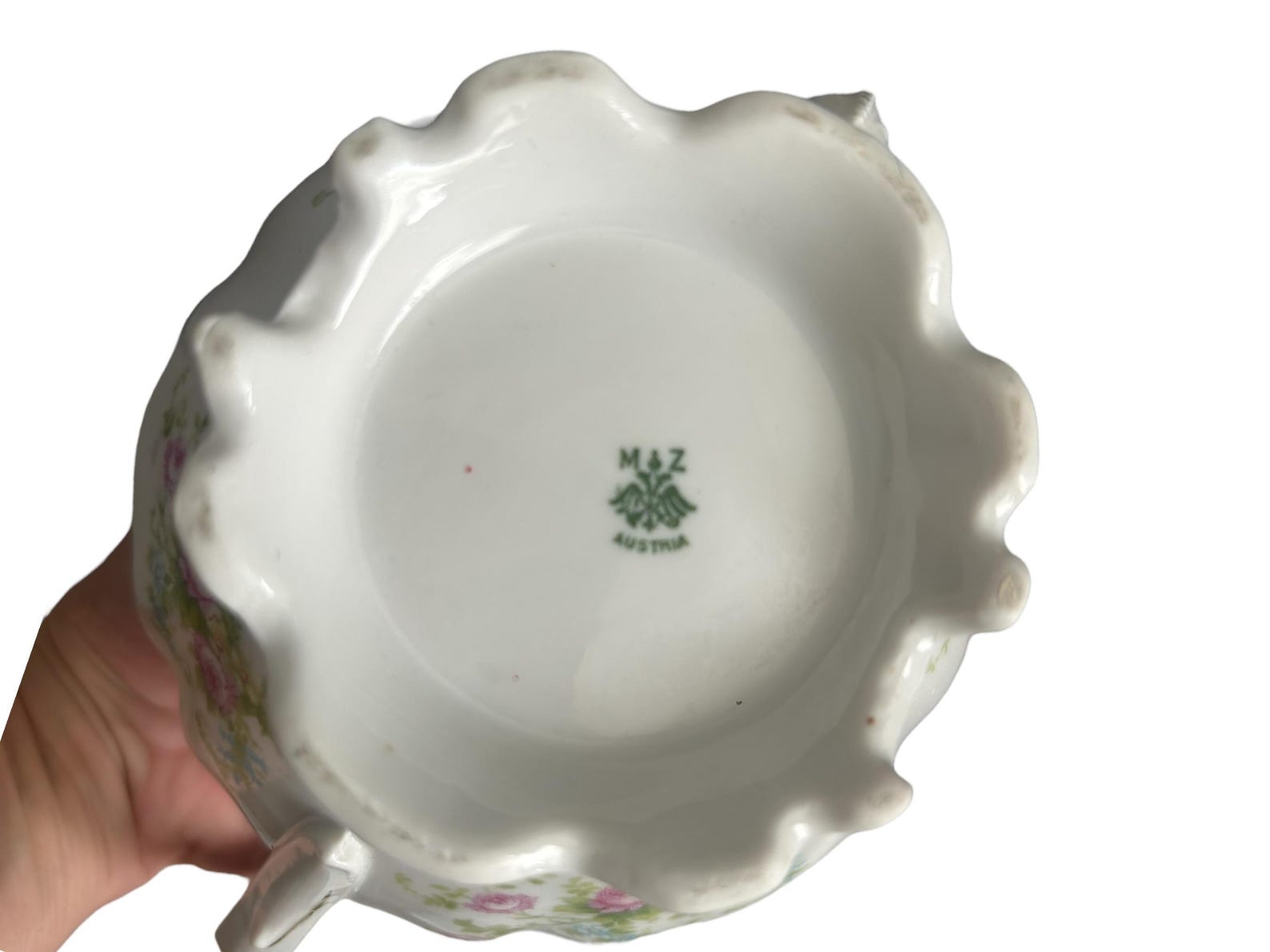 Antique Teapot With Light Pink Flowers and Leaves Made by MZ Austria ...