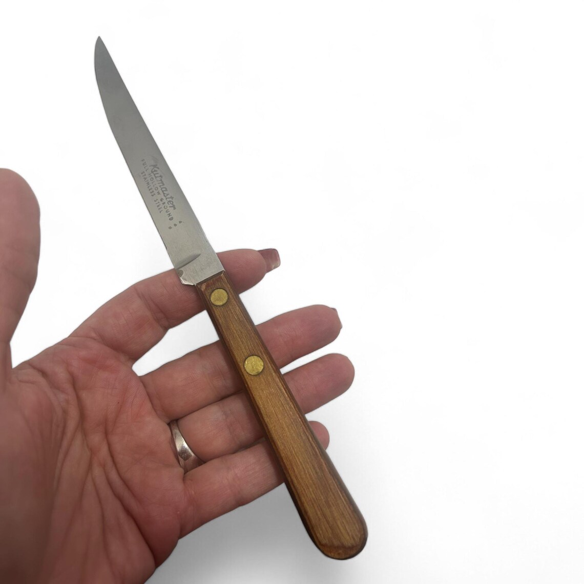 Vintage Set of 4 KUTMASTER Stainless Steel Hollow Ground Steak Knives ...