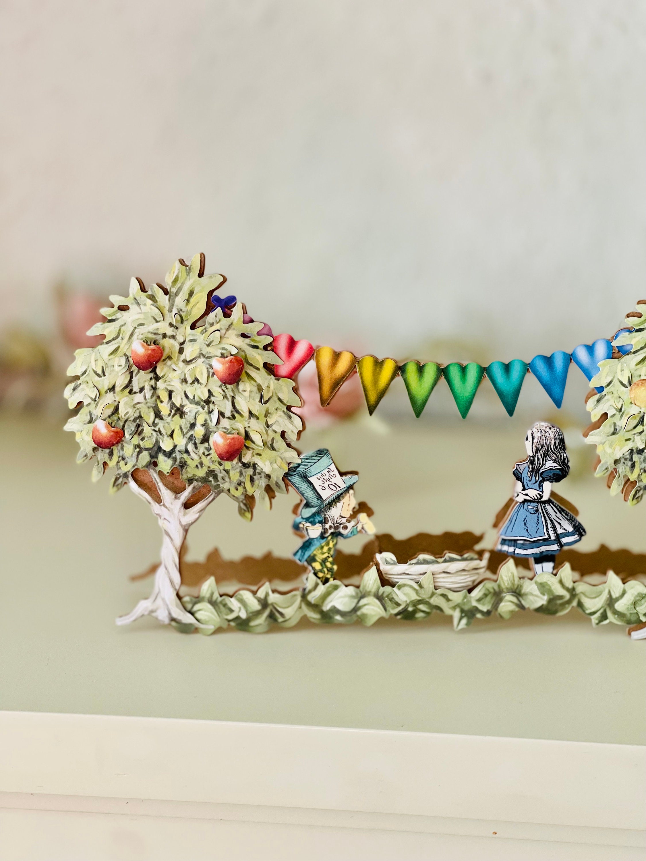 Alice in Wonderland Beautiful Woodland Scene, Home Decor, Tea Party ...