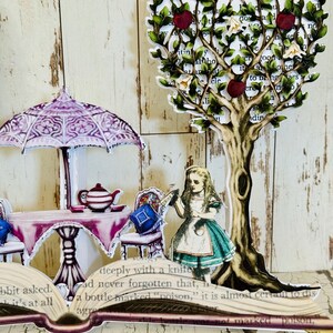 Alice in Wonderland Handmade Card Birthday /wedding Tea Party Display ...