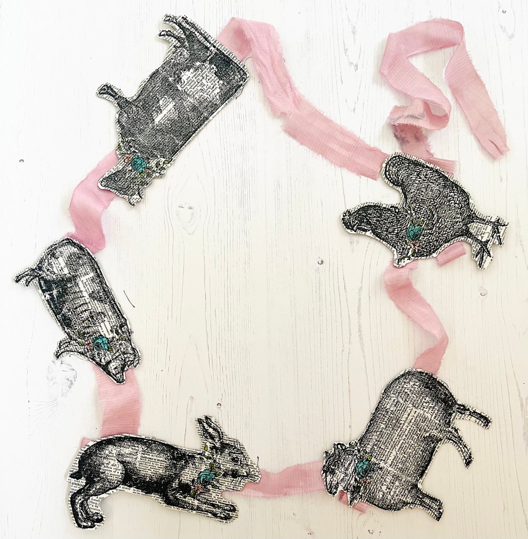 Farm Animal Bunting/garland/banner. Spring Home Decor. Handcrafted ...