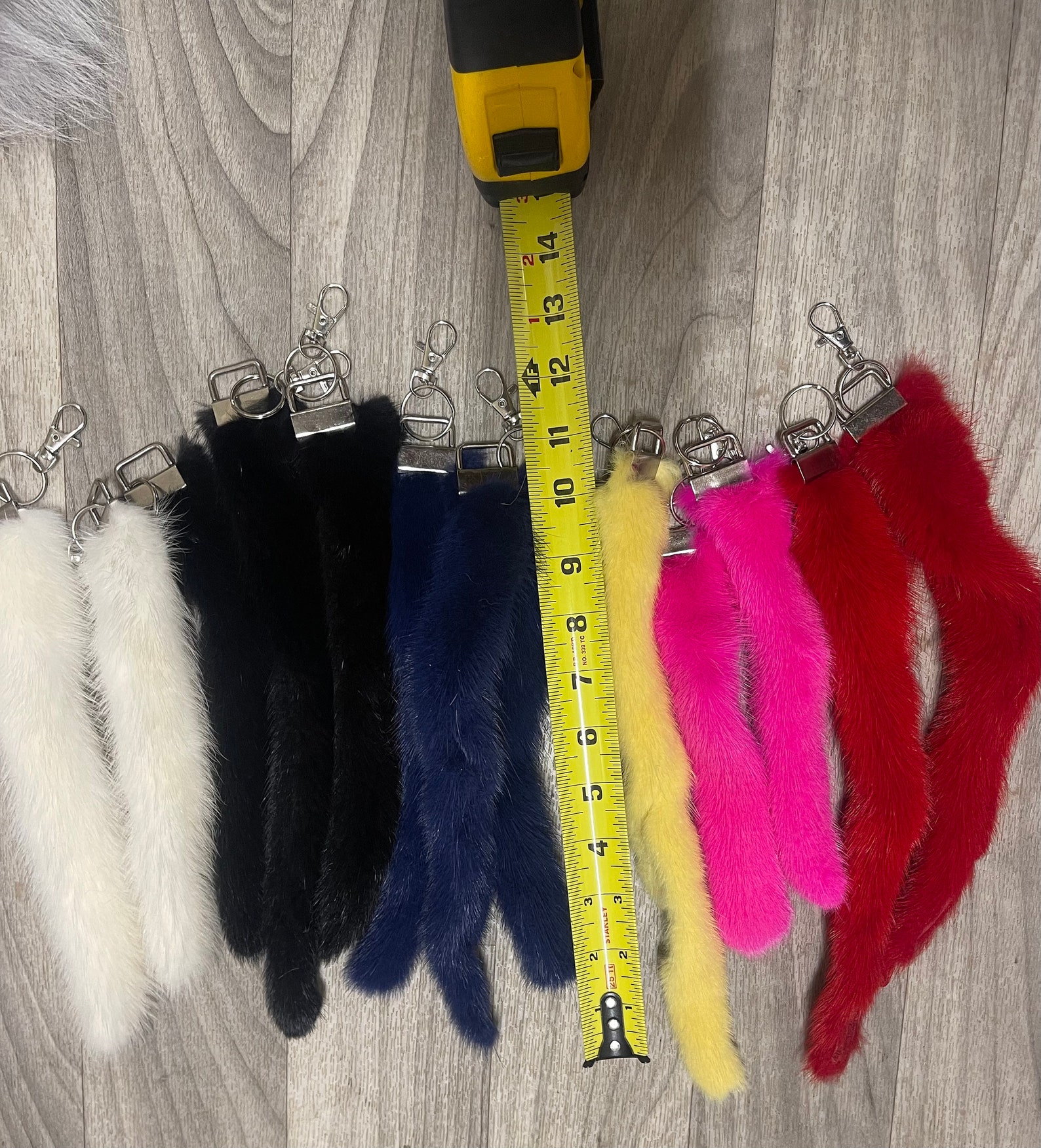 Mink Tail Keychain. Mink Keychain. Dyed Mink Keychain - Etsy