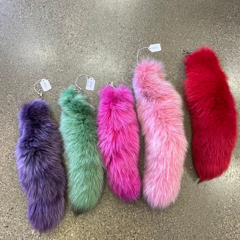 Fox Tail Keychain - Etsy