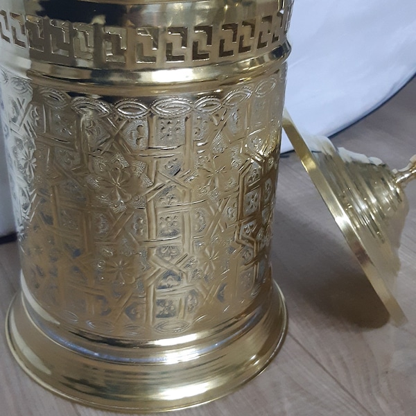 Brass Trash Can - Etsy