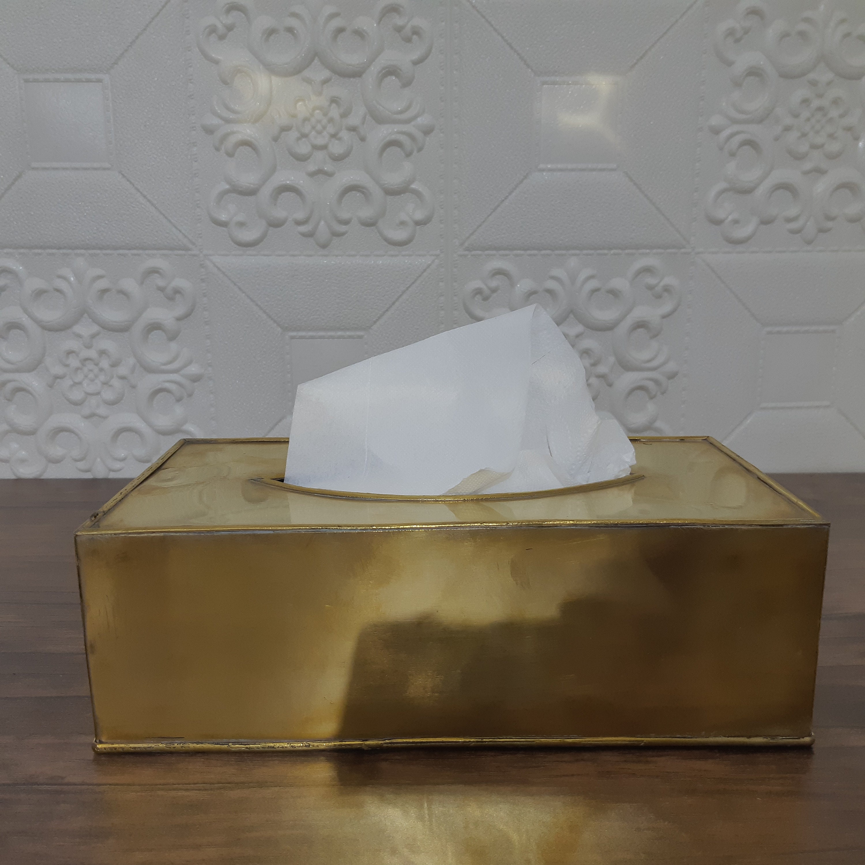 Rectangle Solid Brass Tissue Box Brass Tissue Box Cover Tissue - Etsy