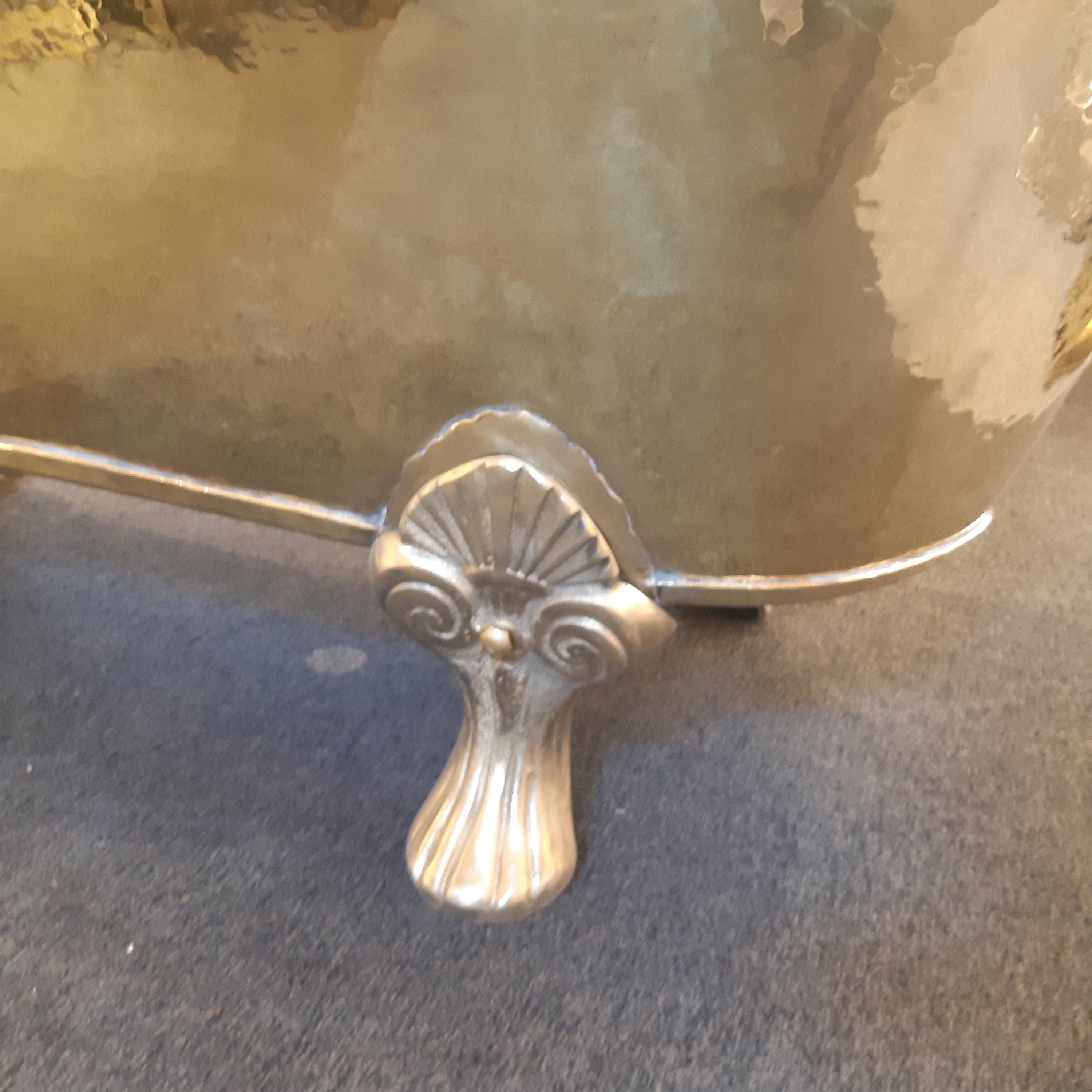 Antique Brass Bathtub, Clawfoot Brass Bathtub, Bathroom Tub in Solid ...