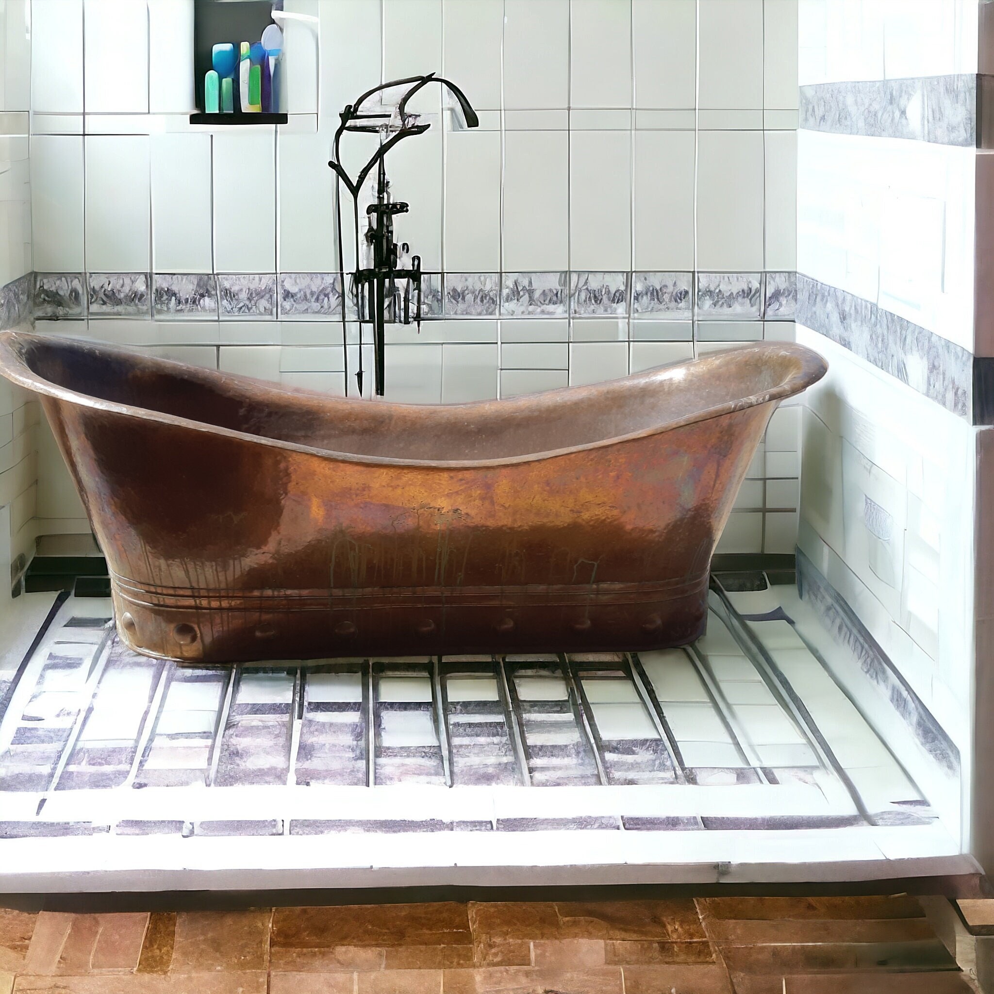 Handcrafted Copper Bathtub, Copper Slipper Bath, Luxury Copper Baths ...